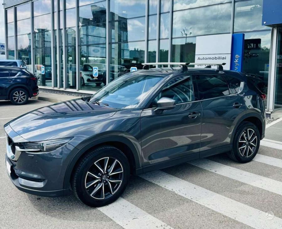 Grey Mazda CX-5 2017 in Kaunas, with an engine capacity of 2.19 L and mileage of 282 thousand km for 9000 €, photo 3 on AUTOMOTO.COM.LV