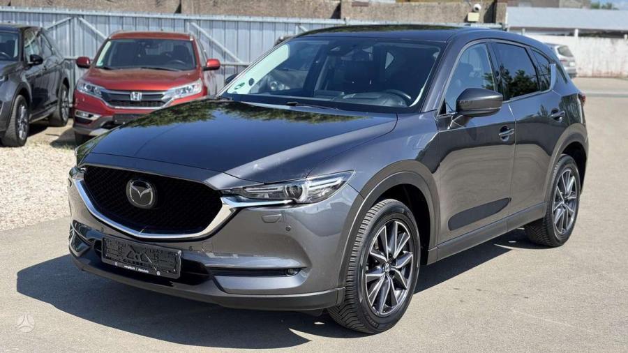 Grey Mazda CX-5 2018 in Telschi, with an engine capacity of 2.19 L and mileage of 153 thousand km for 14800 €, photo 6 on AUTOMOTO.COM.LV