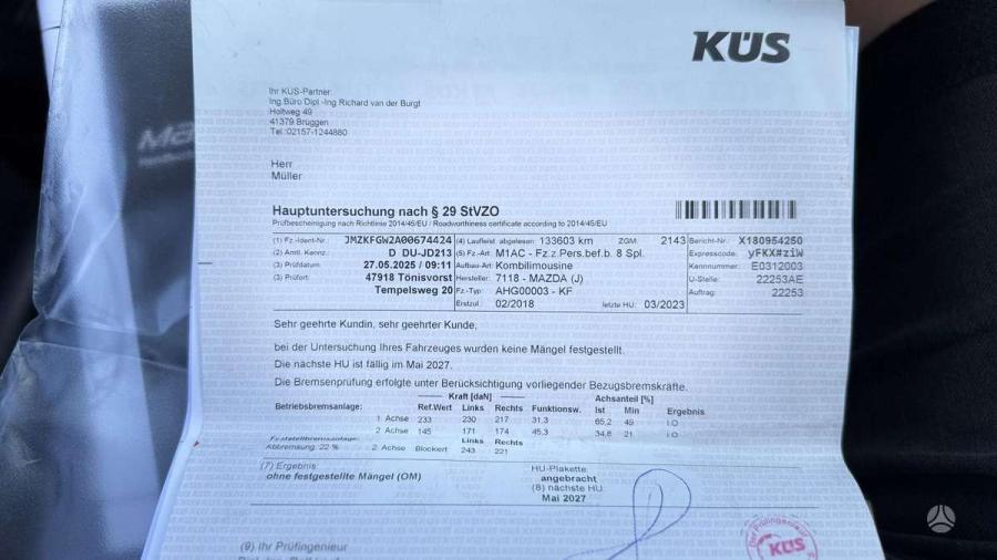 Grey Mazda CX-5 2018 in Telschi, with an engine capacity of 2.19 L and mileage of 153 thousand km for 14800 €, photo 40 on AUTOMOTO.COM.LV