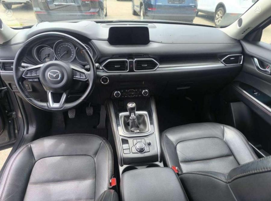 Grey Mazda CX-5 2018 in Panevezys, with an engine capacity of 2.19 L and mileage of 247 thousand km for 9300 €, photo 17 on AUTOMOTO.COM.LV