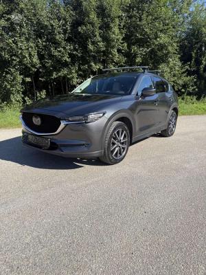 Pelēks Mazda CX-5 2018 Telšiai, ar dzinēja tilpumu 2.49 L un nobraukumu 105 tūkst. km par 18400 €, foto  vietnē AUTOMOTO.COM.LV