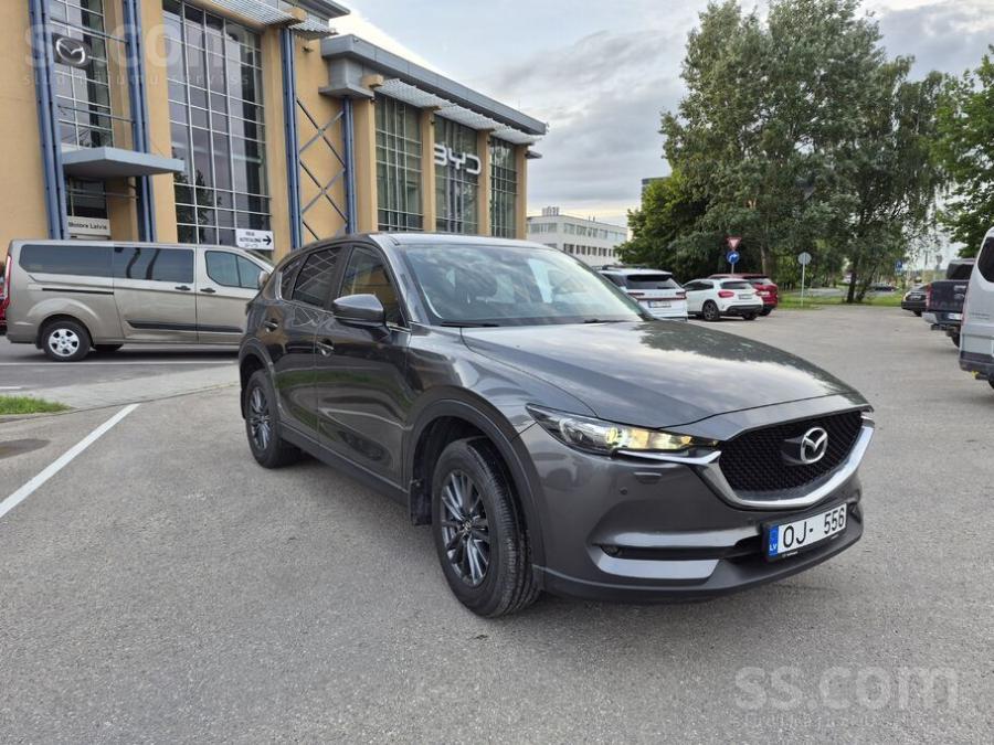 Grey Mazda CX-5 2021 in Riga, with an engine capacity of 2.00 L and mileage of 38 thousand km for 22000 €, photo 1 on AUTOMOTO.COM.LV