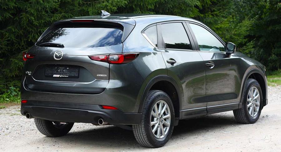 Pelēks Mazda CX-5 2023 Kretinga, ar dzinēja tilpumu 2.49 L un nobraukumu 93 tūkst. km par 22699 €, foto 22 vietnē AUTOMOTO.COM.LV