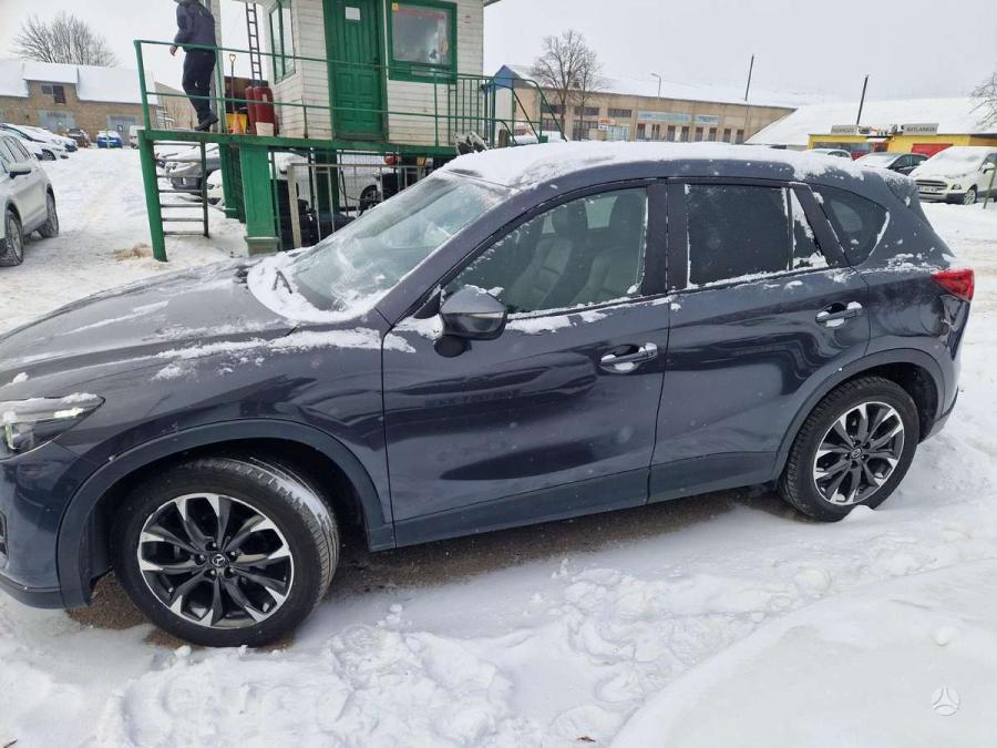 Grey Mazda CX-5 2015 in Taurage, with an engine capacity of 2.20 L and mileage of 136 thousand km for 6950 €, photo 6 on AUTOMOTO.COM.LV