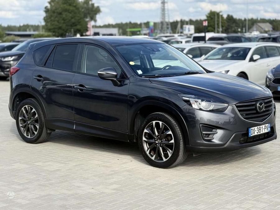 Pelēks Mazda CX-5 2015 Tauragė, ar dzinēja tilpumu 2.20 L un nobraukumu 250 tūkst. km par 8350 €, foto 4 vietnē AUTOMOTO.COM.LV