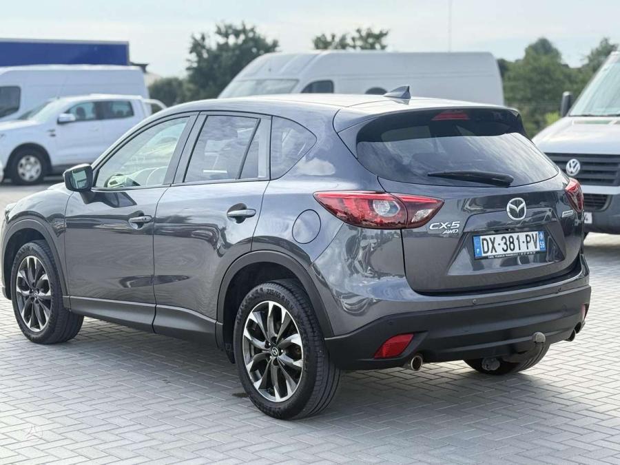 Pelēks Mazda CX-5 2015 Tauragė, ar dzinēja tilpumu 2.20 L un nobraukumu 250 tūkst. km par 8350 €, foto 6 vietnē AUTOMOTO.COM.LV
