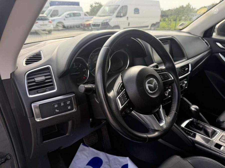 Pelēks Mazda CX-5 2015 Tauragė, ar dzinēja tilpumu 2.20 L un nobraukumu 250 tūkst. km par 8350 €, foto 15 vietnē AUTOMOTO.COM.LV