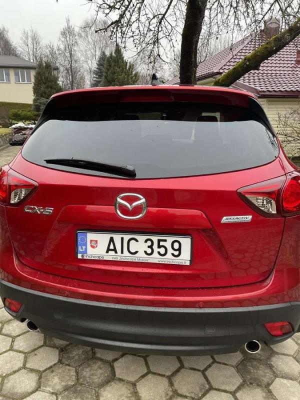 Sarkans Mazda CX-5 2013 Viļņa, ar dzinēja tilpumu 2.18 L un nobraukumu 191 tūkst. km par 7700 €, foto 7 vietnē AUTOMOTO.COM.LV