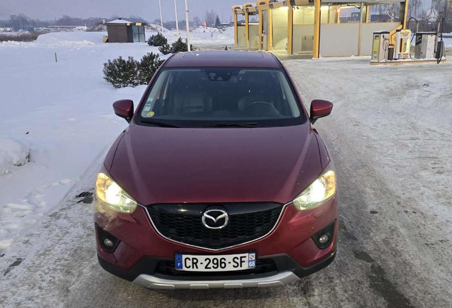 Sarkans Mazda CX-5 2013 Tauragė, ar dzinēja tilpumu 2.19 L un nobraukumu 176 tūkst. km par 6800 €, foto 4 vietnē AUTOMOTO.COM.LV