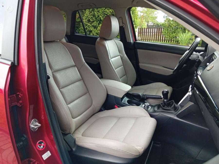 Sarkans Mazda CX-5 2013 Šauļi, ar dzinēja tilpumu 2.20 L un nobraukumu 199 tūkst. km par 9400 €, foto 18 vietnē AUTOMOTO.COM.LV