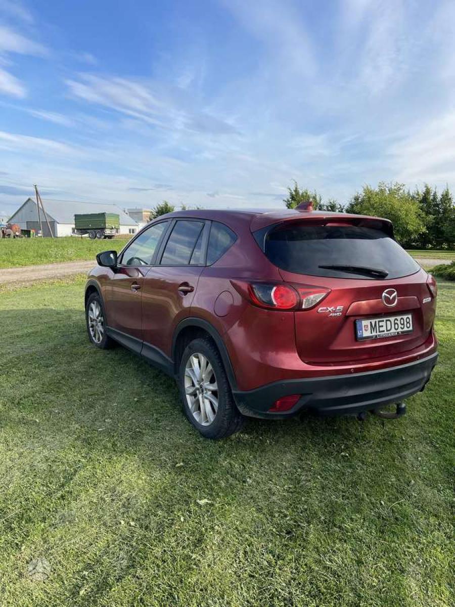 Sarkans Mazda CX-5 2013 Kauņa, ar dzinēja tilpumu 2.19 L un nobraukumu 327 tūkst. km par 4500 €, foto 4 vietnē AUTOMOTO.COM.LV
