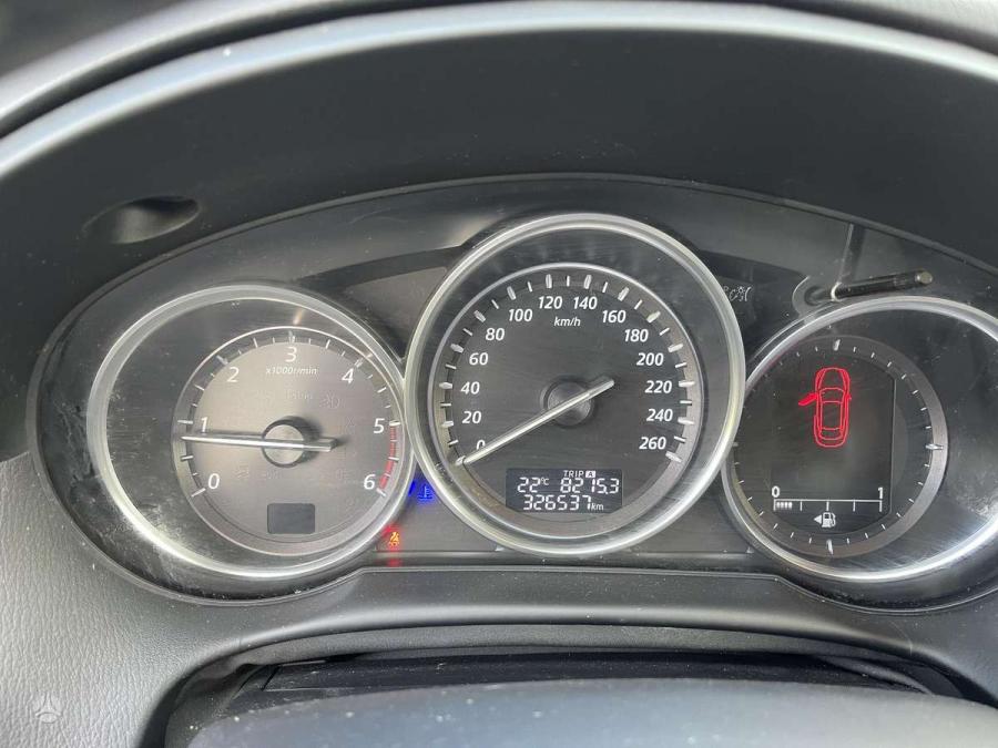 Sarkans Mazda CX-5 2013 Kauņa, ar dzinēja tilpumu 2.19 L un nobraukumu 327 tūkst. km par 4500 €, foto 6 vietnē AUTOMOTO.COM.LV
