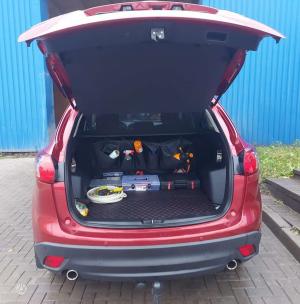 Red Mazda CX-5 2013 in Telschi, with an engine capacity of 2.20 L and mileage of 262 thousand km for 6300 €, photo 7 on AUTOMOTO.COM.LV
