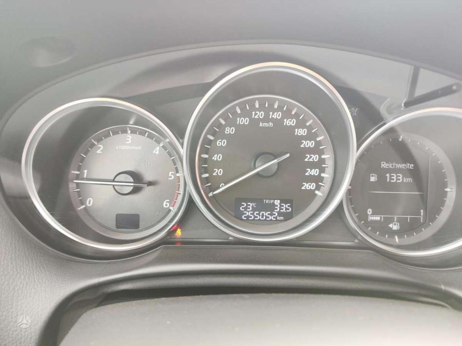 Red Mazda CX-5 2014 in Marijampole, with an engine capacity of 2.19 L and mileage of 255 thousand km for 7800 €, photo 13 on AUTOMOTO.COM.LV