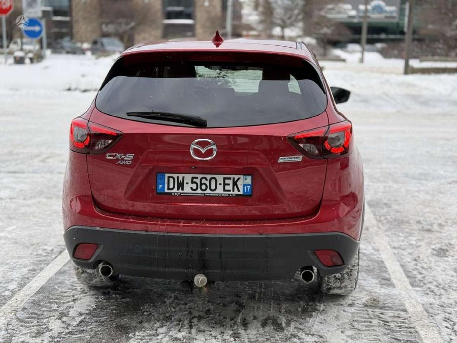 Sarkans Mazda CX-5 2015 Viļņa, ar dzinēja tilpumu 2.19 L un nobraukumu 168 tūkst. km par 10700 €, foto 6 vietnē AUTOMOTO.COM.LV