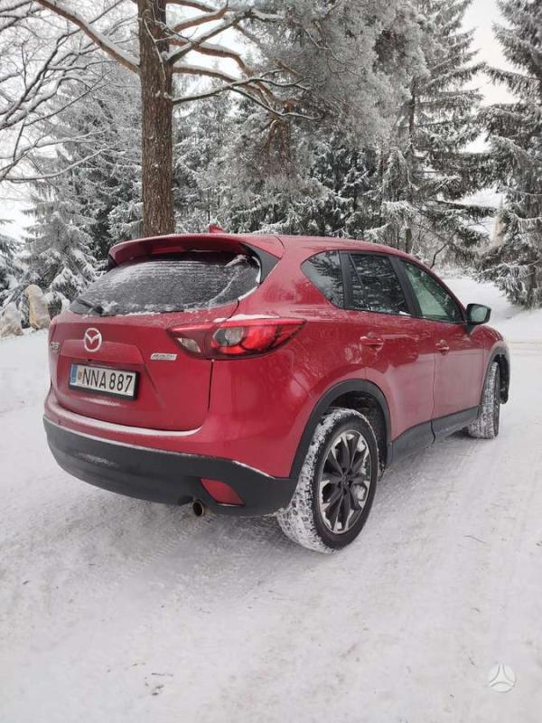 Sarkans Mazda CX-5 2015 Utena, ar dzinēja tilpumu 2.19 L un nobraukumu 179 tūkst. km par 10700 €, foto 4 vietnē AUTOMOTO.COM.LV