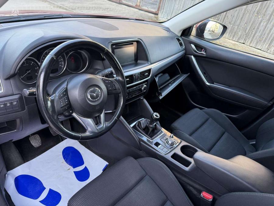 Red Mazda CX-5 2015 in Alytus, with an engine capacity of 2.20 L and mileage of 176 thousand km for 7200 €, photo 10 on AUTOMOTO.COM.LV