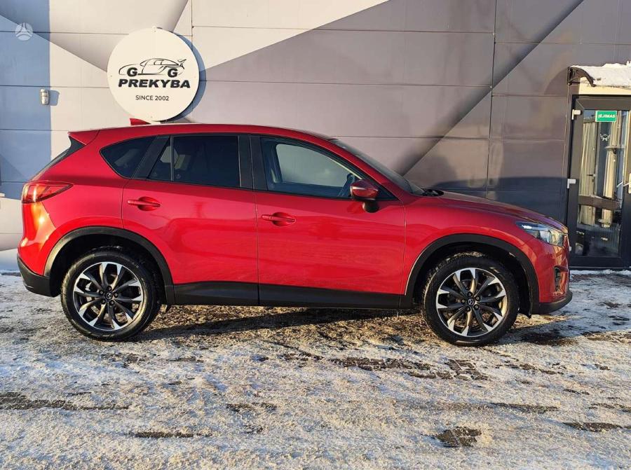 Sarkans Mazda CX-5 2016 Kauņa, ar dzinēja tilpumu 2.20 L un nobraukumu 213 tūkst. km par 9950 €, foto 6 vietnē AUTOMOTO.COM.LV