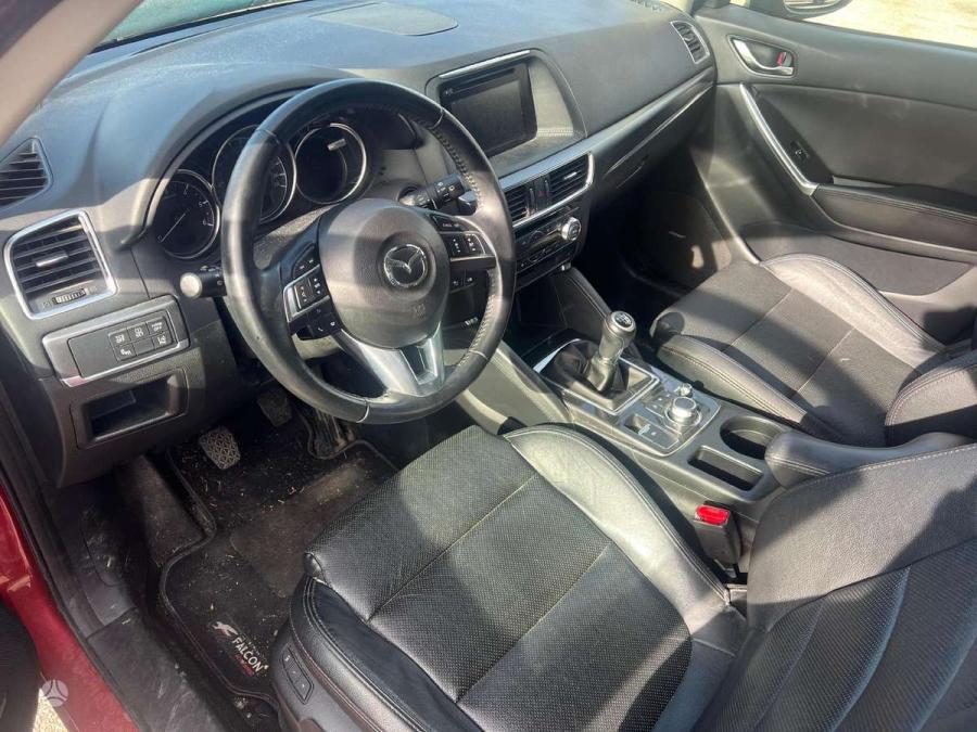 Sarkans Mazda CX-5 2016 Tauragė, ar dzinēja tilpumu 2.19 L un nobraukumu 181 tūkst. km par 5800 €, foto 10 vietnē AUTOMOTO.COM.LV