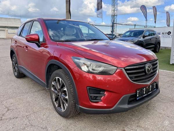 Sarkans Mazda CX-5 2016 Panevēža, ar dzinēja tilpumu 2.19 L un nobraukumu 230 tūkst. km par 7700 €, foto 3 vietnē AUTOMOTO.COM.LV