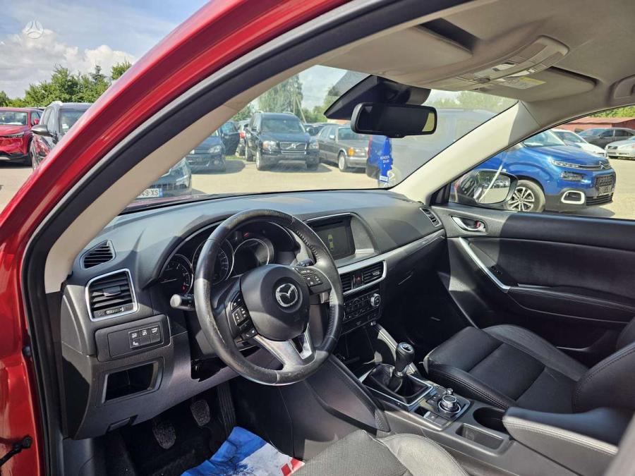 Sarkans Mazda CX-5 2016 Ukmergė, ar dzinēja tilpumu 2.19 L un nobraukumu 200 tūkst. km par 6650 €, foto 8 vietnē AUTOMOTO.COM.LV