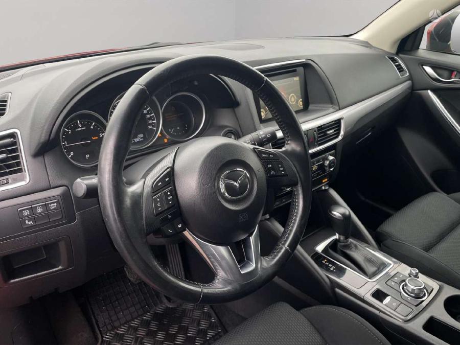 Red Mazda CX-5 2018 in Vilnius, with an engine capacity of 2.20 L and mileage of 58 thousand km for 13999 €, photo 13 on AUTOMOTO.COM.LV