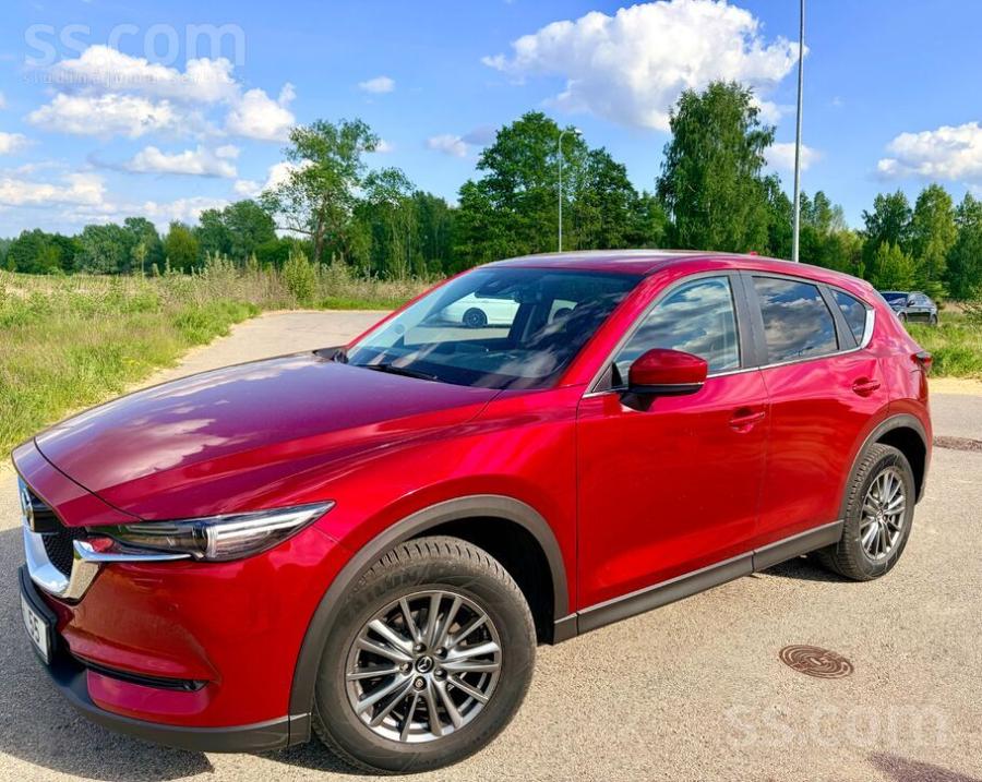 Red Mazda CX-5 2018 in Riga, with an engine capacity of 2.20 L and mileage of 124 thousand km for 18500 €, photo 1 on AUTOMOTO.COM.LV