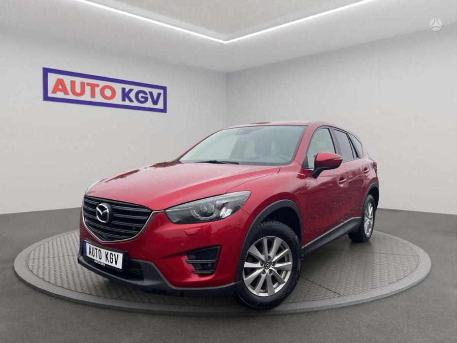Red Mazda CX-5 2018 in Vilnius, with an engine capacity of 2.20 L and mileage of 58 thousand km for 13999 €, photo 1 on AUTOMOTO.COM.LV