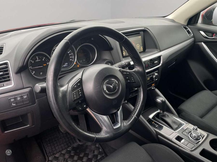 Red Mazda CX-5 2018 in Vilnius, with an engine capacity of 2.20 L and mileage of 58 thousand km for 13999 €, photo 14 on AUTOMOTO.COM.LV