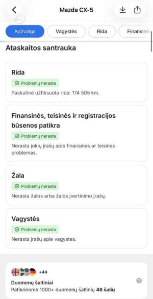 Красный Мазда СХ-5 2018 в Таураге, объемом двигателя 2.19 л и пробегом 188 тыс. км за 14300 €, фото 57 на AUTOMOTO.COM.LV