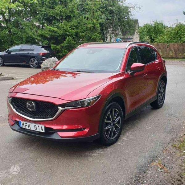 Sarkans Mazda CX-5 2018 Kauņa, ar dzinēja tilpumu 2.49 L un nobraukumu 102 tūkst. km par 19800 €, foto 2 vietnē AUTOMOTO.COM.LV