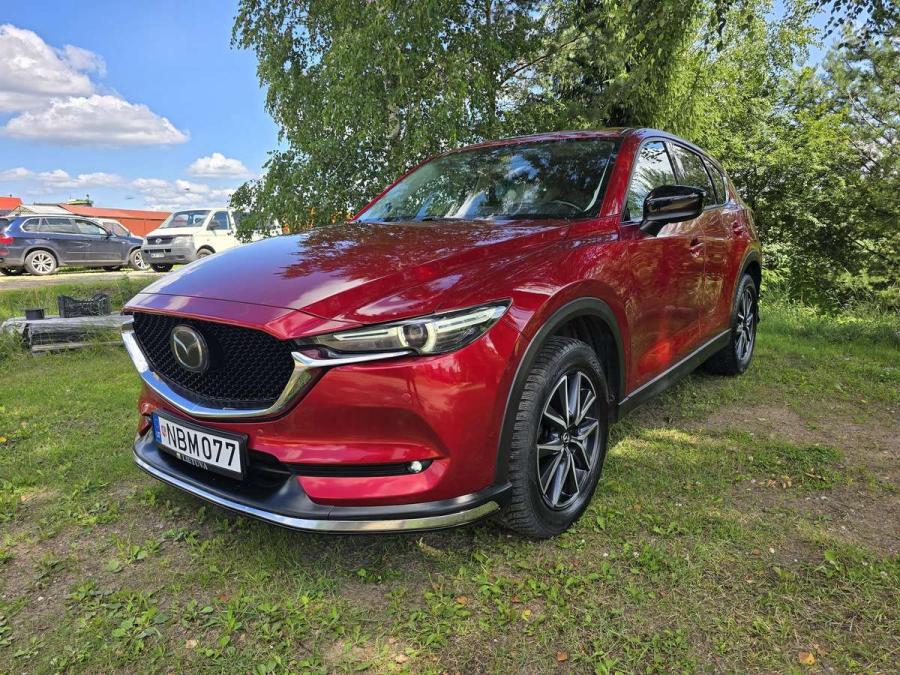 Red Mazda CX-5 2018 in Vilnius, with an engine capacity of 2.20 L and mileage of 190 thousand km for 16500 €, photo 5 on AUTOMOTO.COM.LV
