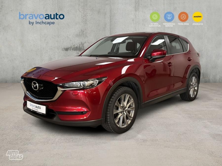 Red Mazda CX-5 2021 in Vilnius, with an engine capacity of 2.00 L and mileage of 47 thousand km for 24500 €, photo 1 on AUTOMOTO.COM.LV