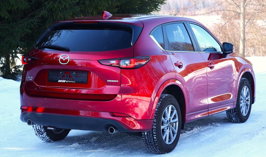 Red Mazda CX-5 2024 in Petrikaiciai, with an engine capacity of 2.50 L and mileage of 28 thousand km for 22999 €, photo 16 on AUTOMOTO.COM.LV
