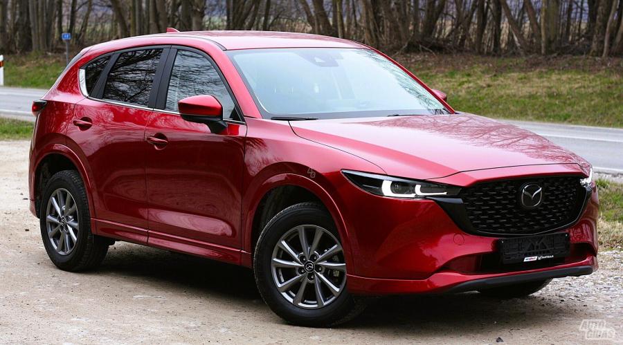Sarkans Mazda CX-5 2024 Petrikaičiai, ar dzinēja tilpumu 2.50 L un nobraukumu 28 tūkst. km par 22999 €, foto 3 vietnē AUTOMOTO.COM.LV