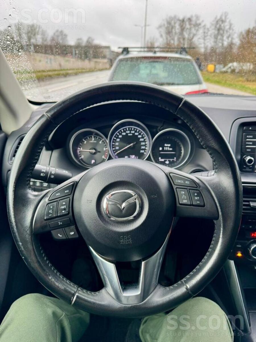 White Mazda CX-5 2013 in Riga, with an engine capacity of 2.20 L and mileage of 213 thousand km for 7400 €, photo 19 on AUTOMOTO.COM.LV
