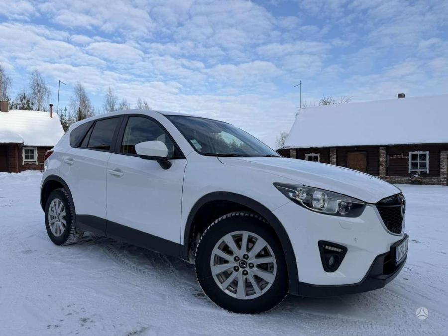 White Mazda CX-5 2013 in Alytus, with an engine capacity of 2.19 L and mileage of 192 thousand km for 6200 €, photo 1 on AUTOMOTO.COM.LV