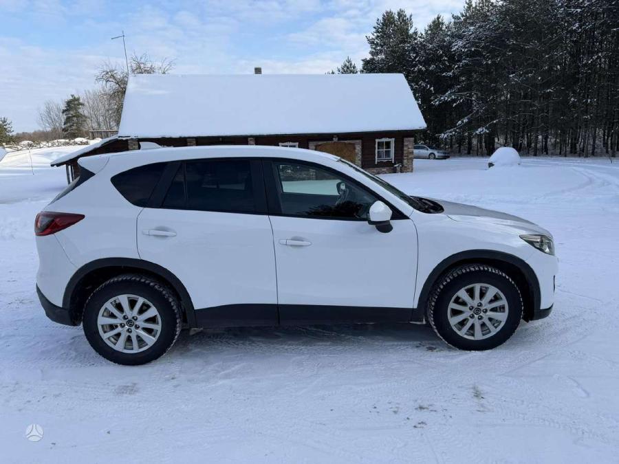 White Mazda CX-5 2013 in Alytus, with an engine capacity of 2.19 L and mileage of 192 thousand km for 6200 €, photo 10 on AUTOMOTO.COM.LV