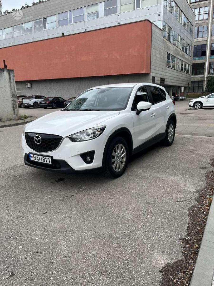 White Mazda CX-5 2013 in Vilnius, with an engine capacity of 2.19 L and mileage of 288 thousand km for 6000 €, photo 3 on AUTOMOTO.COM.LV