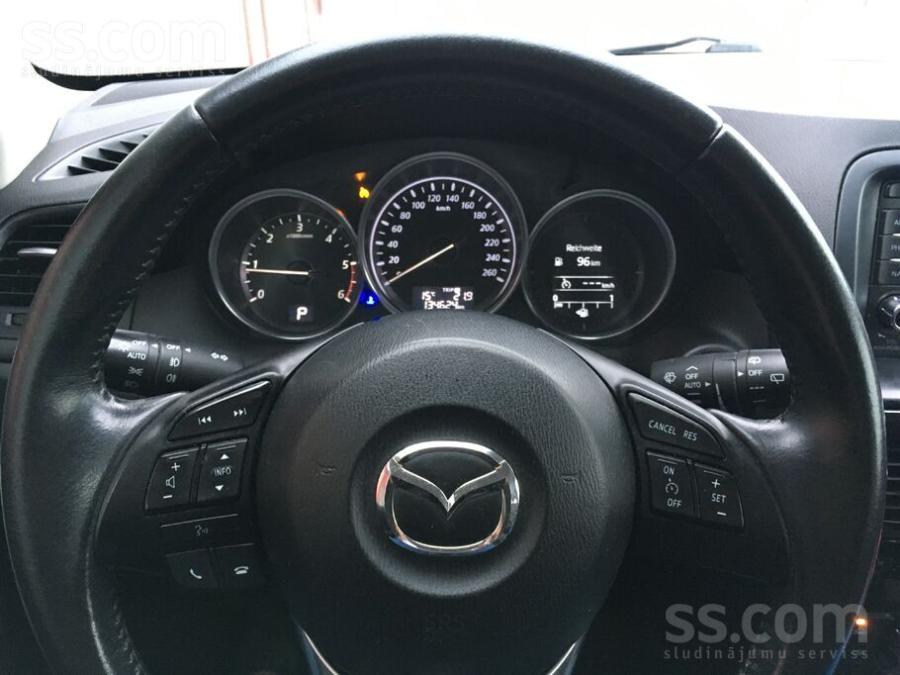 White Mazda CX-5 2014 in Talsi, with an engine capacity of 2.20 L and mileage of 135 thousand km for 8999 €, photo 10 on AUTOMOTO.COM.LV