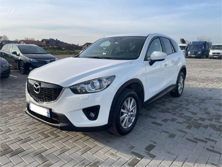 White Mazda CX-5 2014 in Taurage, with an engine capacity of 2.19 L and mileage of 170 thousand km for 6600 €, photo 4 on AUTOMOTO.COM.LV