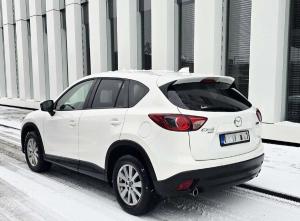 White Mazda CX-5 2014 in Vilnius, with an engine capacity of 2.19 L and mileage of 240 thousand km for 4600 €, photo 5 on AUTOMOTO.COM.LV