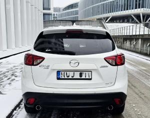 White Mazda CX-5 2014 in Vilnius, with an engine capacity of 2.19 L and mileage of 240 thousand km for 4600 €, photo 6 on AUTOMOTO.COM.LV
