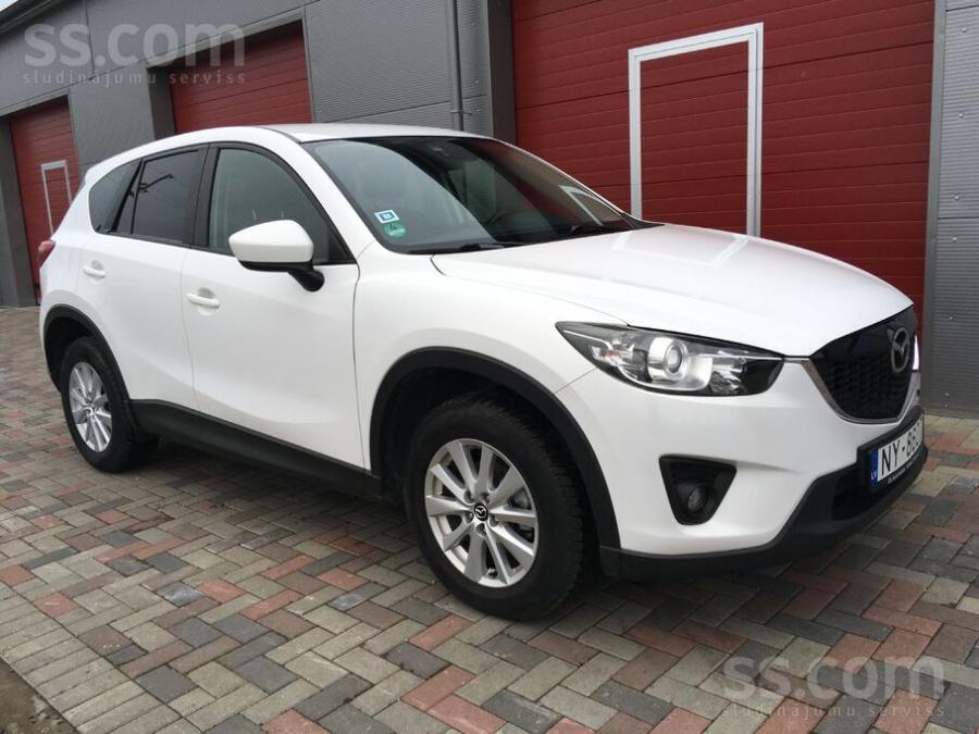 White Mazda CX-5 2014 in Talsi, with an engine capacity of 2.20 L and mileage of 135 thousand km for 8999 €, photo 1 on AUTOMOTO.COM.LV