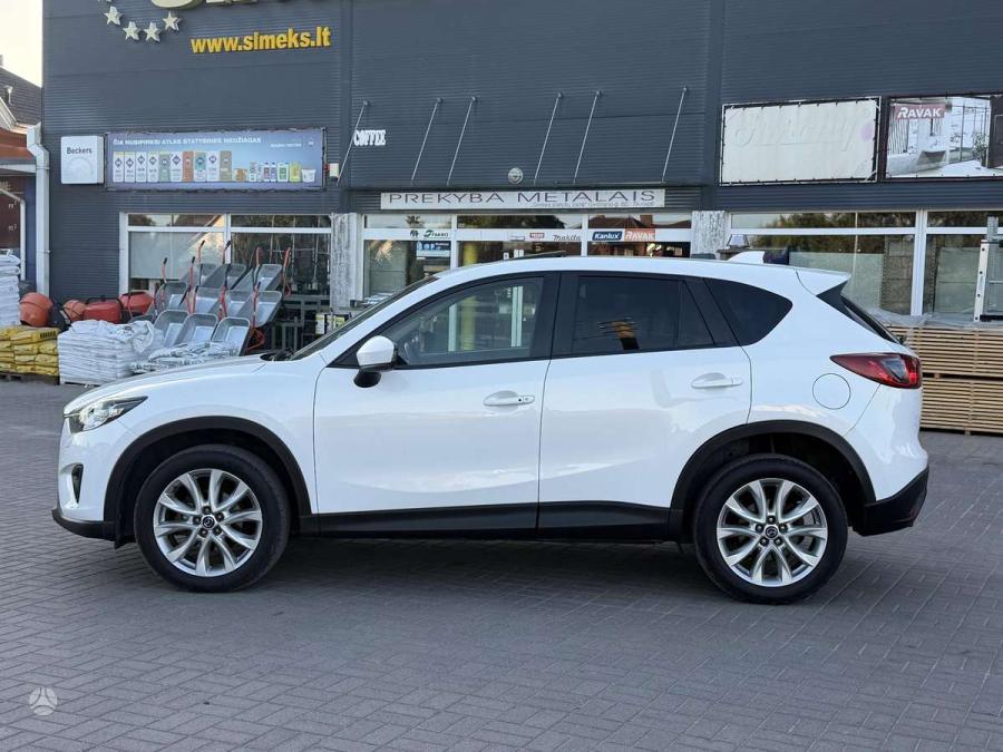 White Mazda CX-5 2014 in Taurage, with an engine capacity of 2.19 L and mileage of 250 thousand km for 6700 €, photo 12 on AUTOMOTO.COM.LV