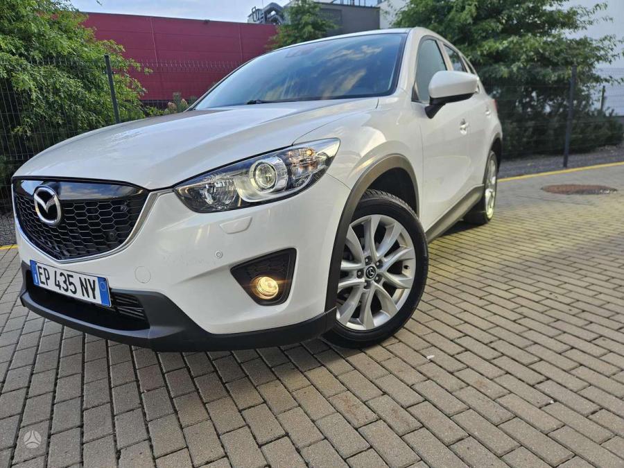 Balts Mazda CX-5 2014 Kauņa, ar dzinēja tilpumu 2.20 L un nobraukumu 156 tūkst. km par 7900 €, foto 1 vietnē AUTOMOTO.COM.LV