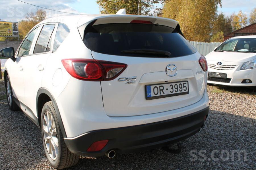 Balts Mazda CX-5 2014 Daugavpils, ar dzinēja tilpumu 2.20 L un nobraukumu 266 tūkst. km par 7190 €, foto 6 vietnē AUTOMOTO.COM.LV