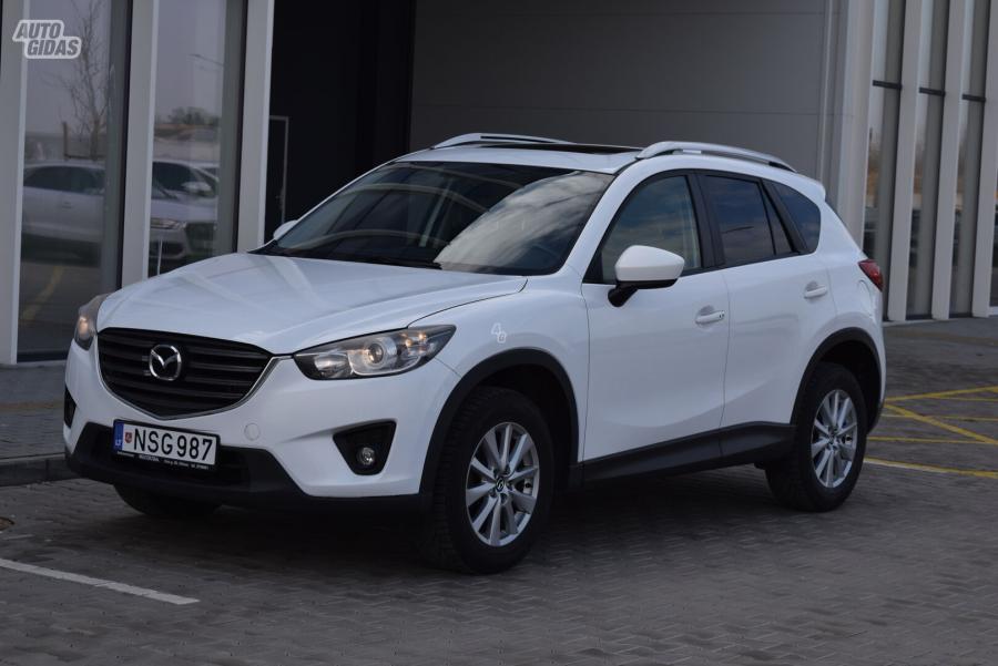 White Mazda CX-5 2015 in Vilnius, with an engine capacity of 2.50 L and mileage of 229 thousand km for 11500 €, photo 1 on AUTOMOTO.COM.LV