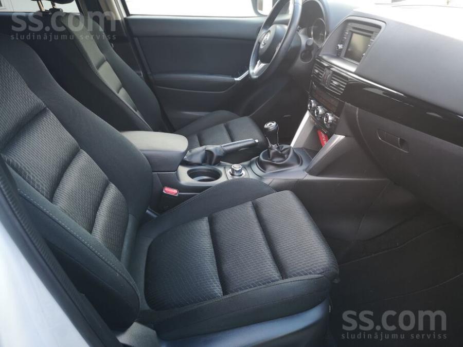 White Mazda CX-5 2015 in Riga, with an engine capacity of 2.20 L and mileage of 0 thousand km for 8290 €, photo 19 on AUTOMOTO.COM.LV