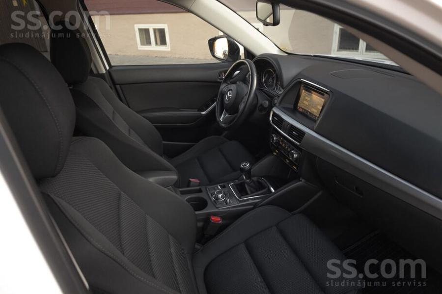 White Mazda CX-5 2015 in Riga, with an engine capacity of 2.20 L and mileage of 240 thousand km for 7650 €, photo 13 on AUTOMOTO.COM.LV